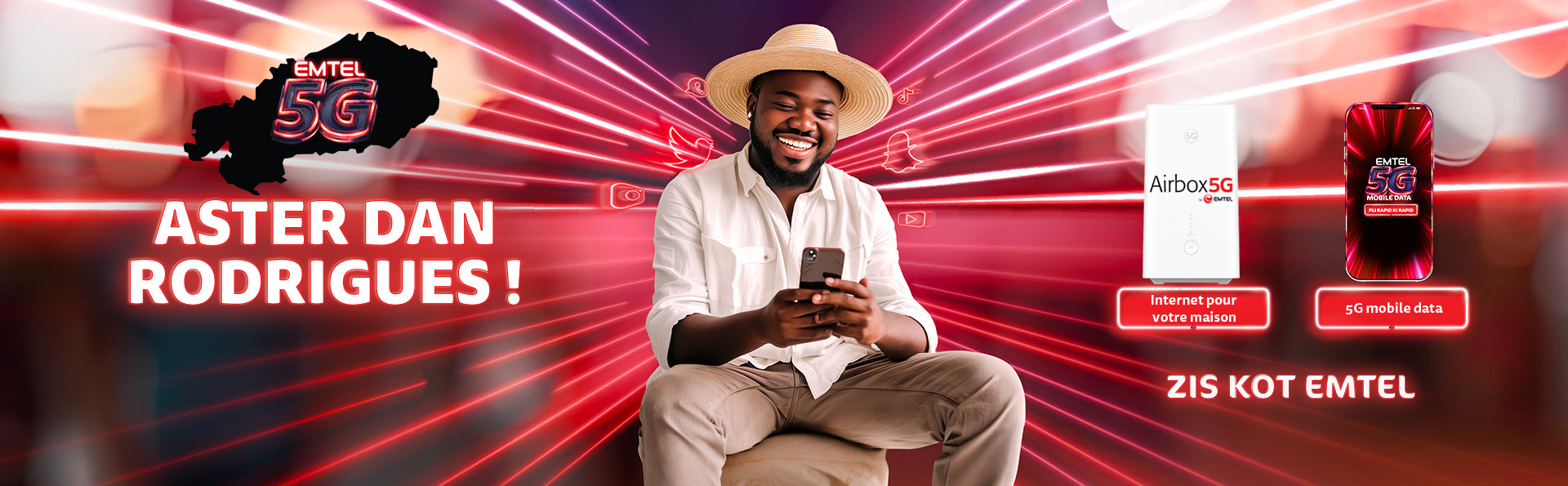 Prepaid, Postpaid, Broadband | 5G | Best Mauritius Telecom Network