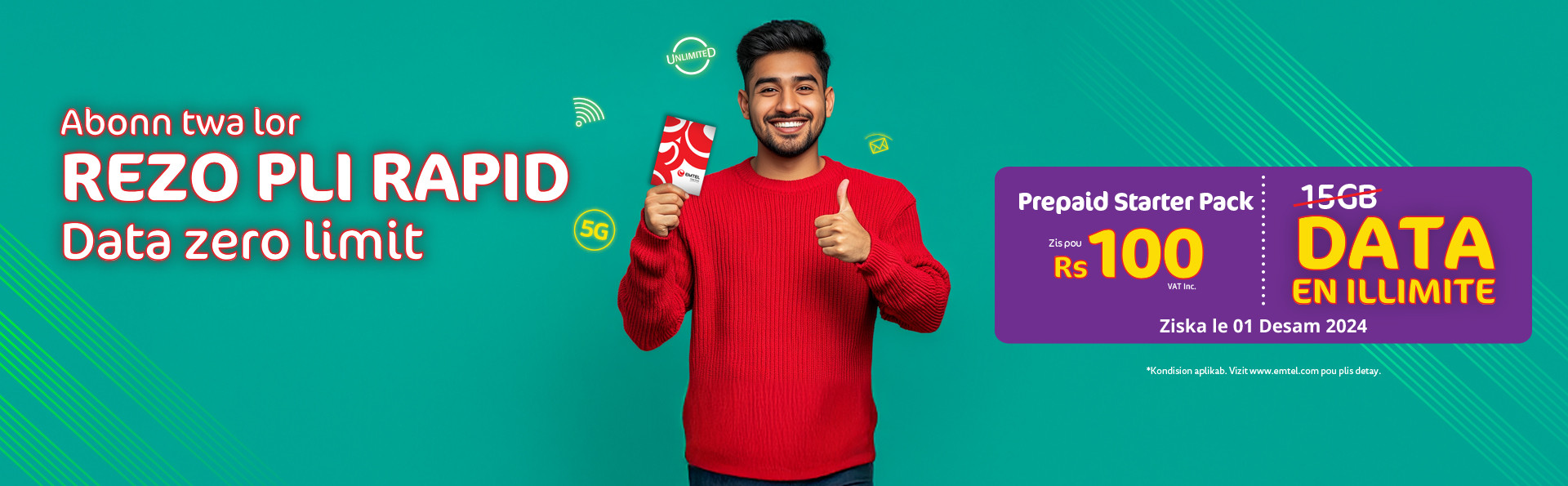 Prepaid, Postpaid, Broadband | 5G | Best Mauritius Telecom Network